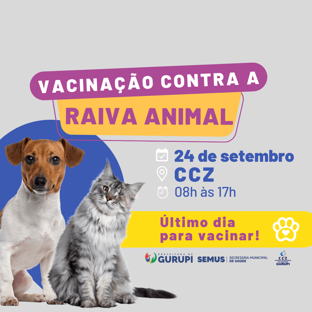 Reta final: Sábado é o último dia de vacinação contra raiva animal ...